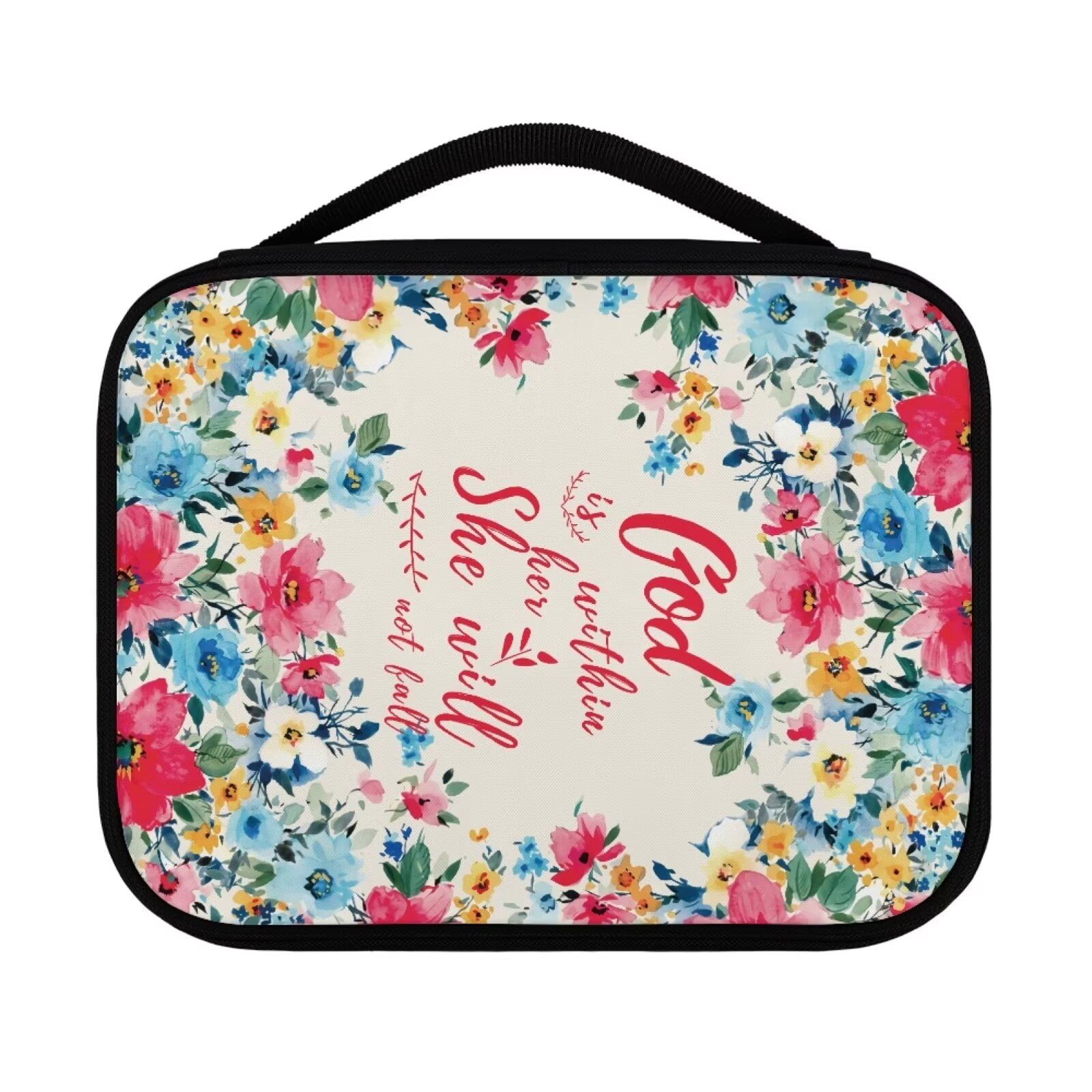 Renewold Portable Bible Bags and Totes for Women Colorful Flowers Bible ...