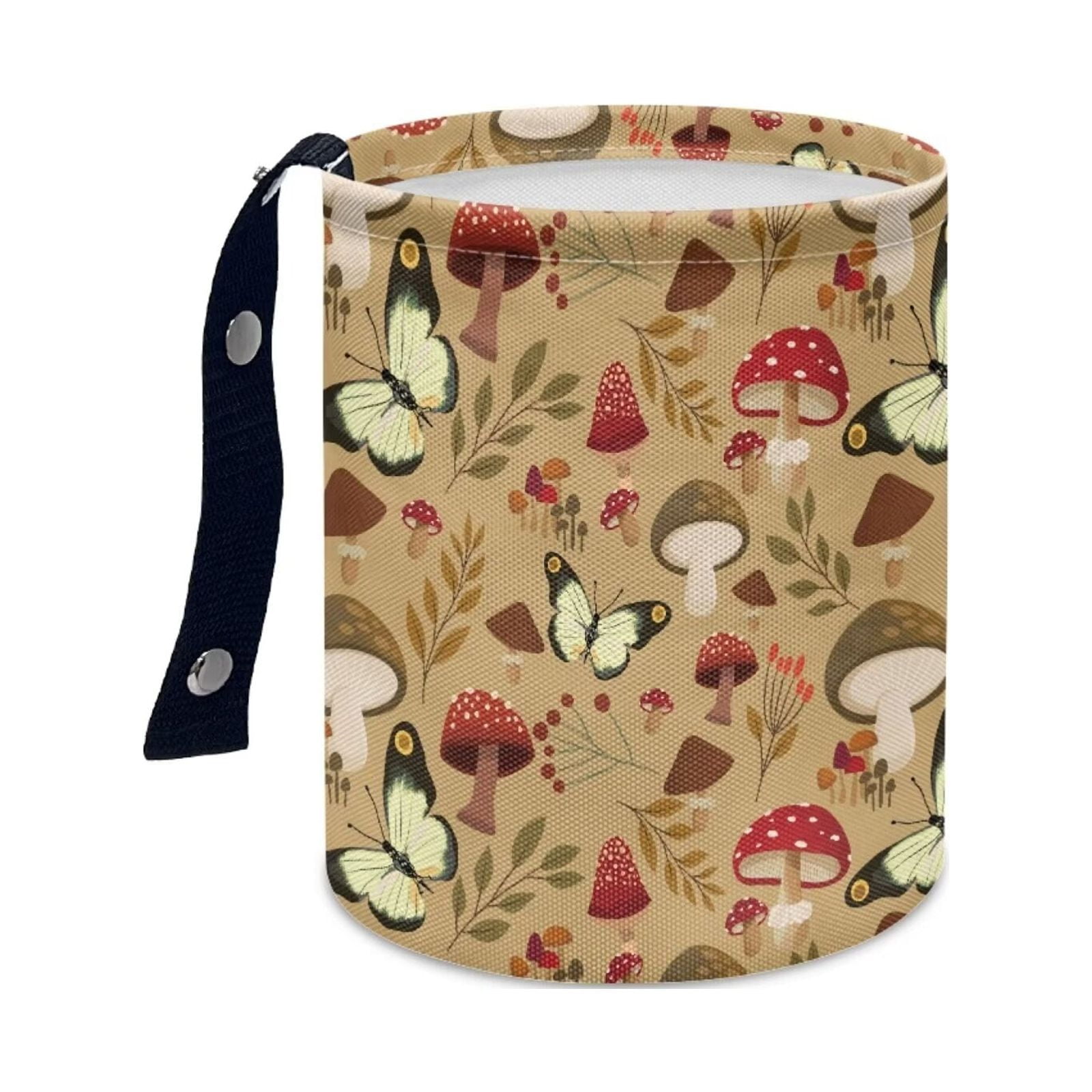 Renewold Portable Car Garbage Bag Fit Most Cars Butterfly Mushroom Auto ...