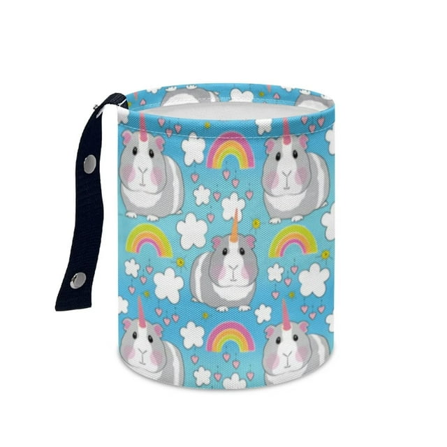 Renewold Rainbow Car Trash Can for Car Cute Hamster Car Trash Bag Bin ...