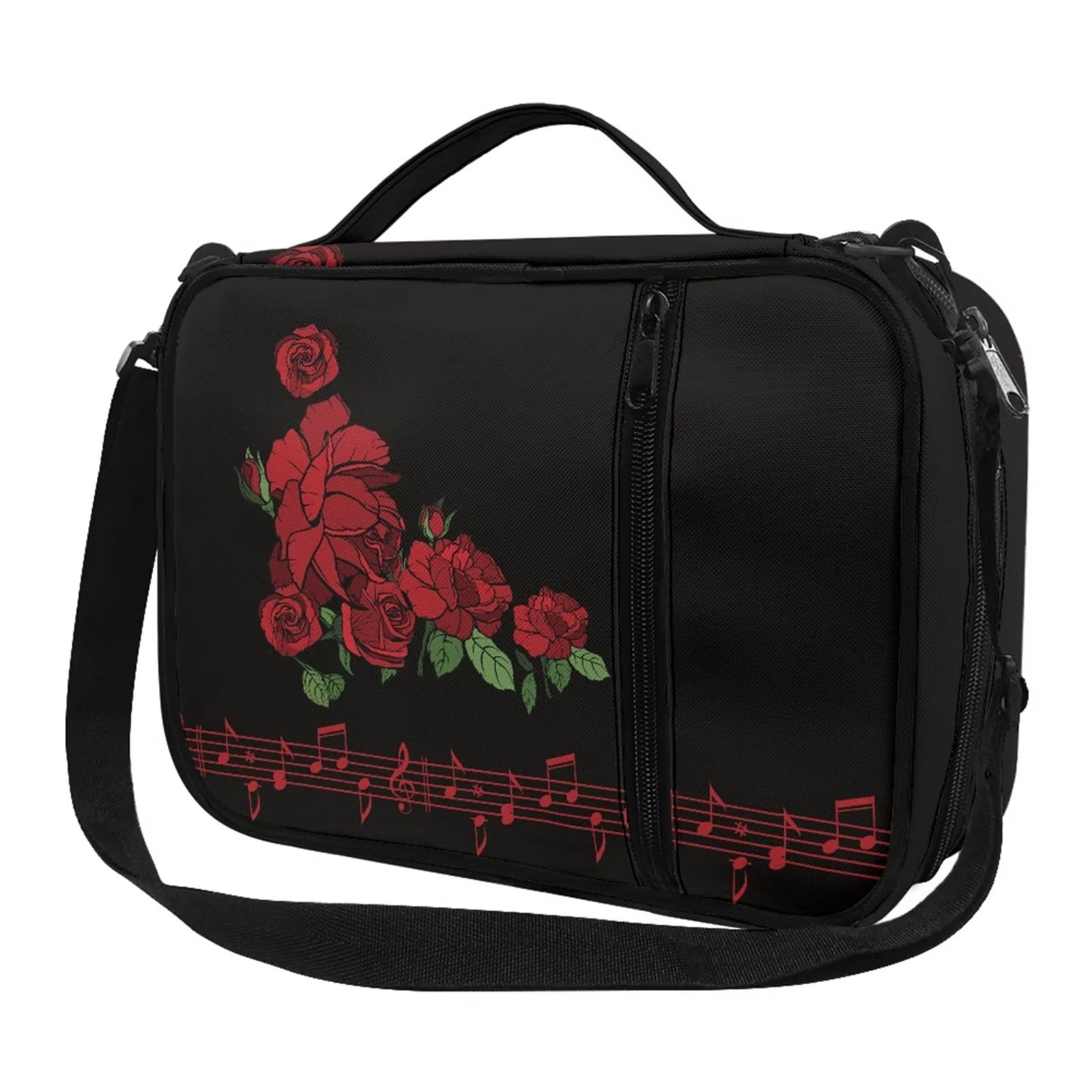 Renewold Red Rose Note Bible Cover with Shoulder Strap for Women Protective Crossbody Bible Bag ...