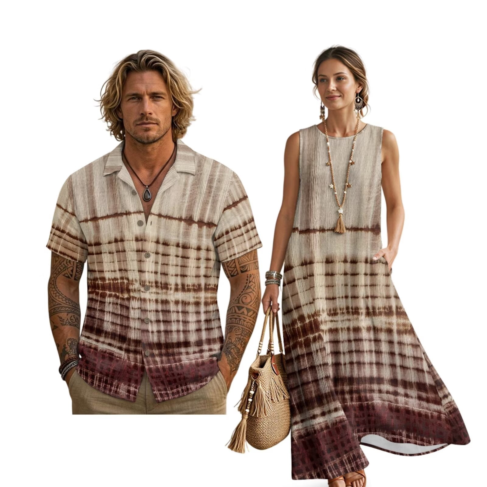 Renewold Summer Dresses for Women 2026 Oversized Maxi Dress Linen-Look ...