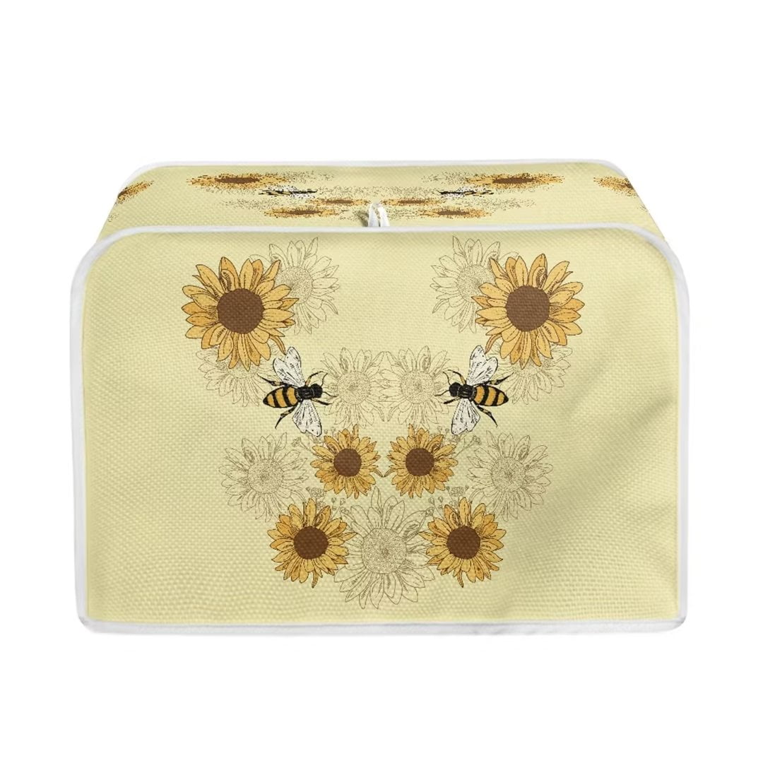 Renewold Sunflower Bee Toaster Cover 2 Slice Wide Slot Bread Maker ...