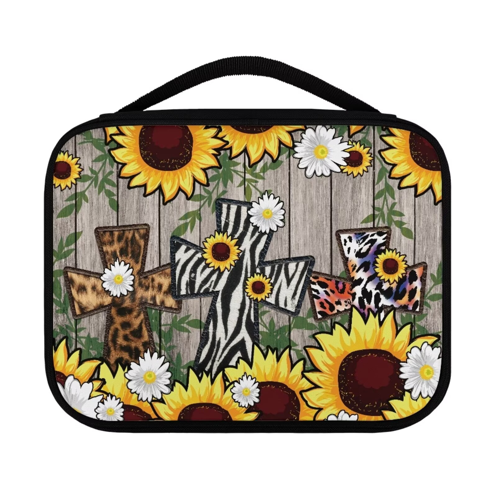 Renewold Sunflower Daisy Study Bible Case Durable Church Bag Book Study Carrying Bag for Kids ...