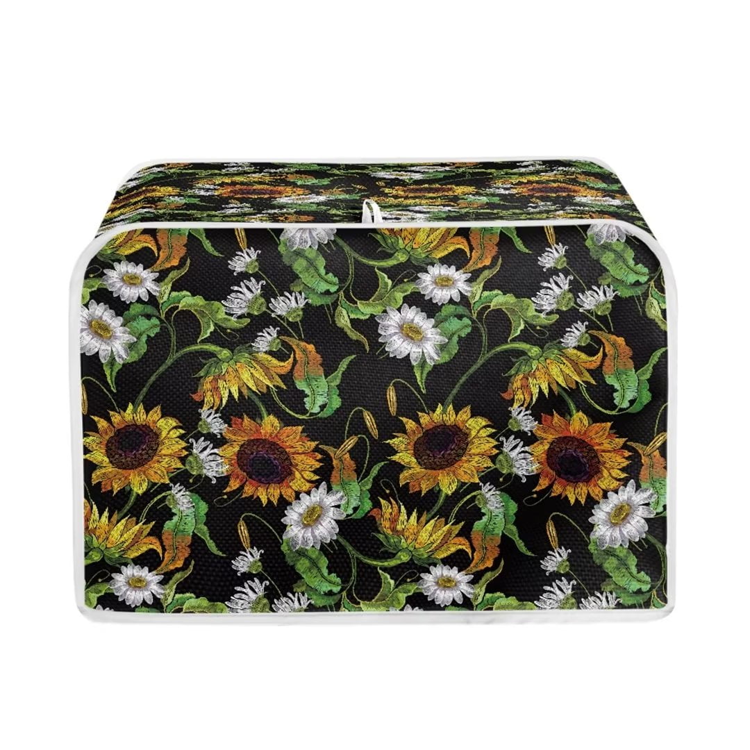 Renewold Sunflower Daisy Toaster Cover 4 Slice Bread Maker Cover ...