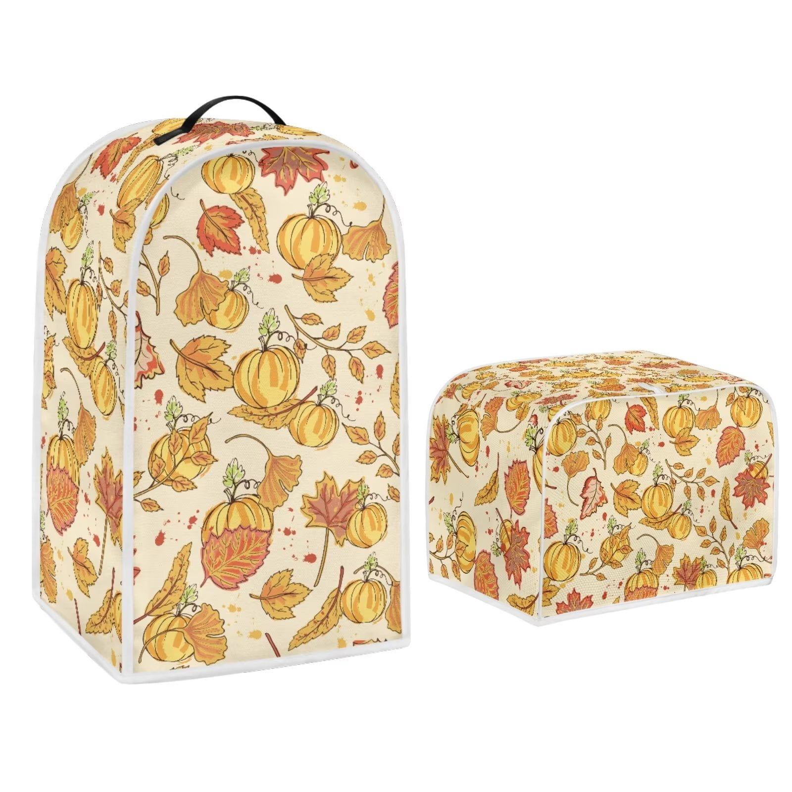 Renewold Thanksgiving Blender Covers 4 Slice Toaster Cover Maple Leaves ...