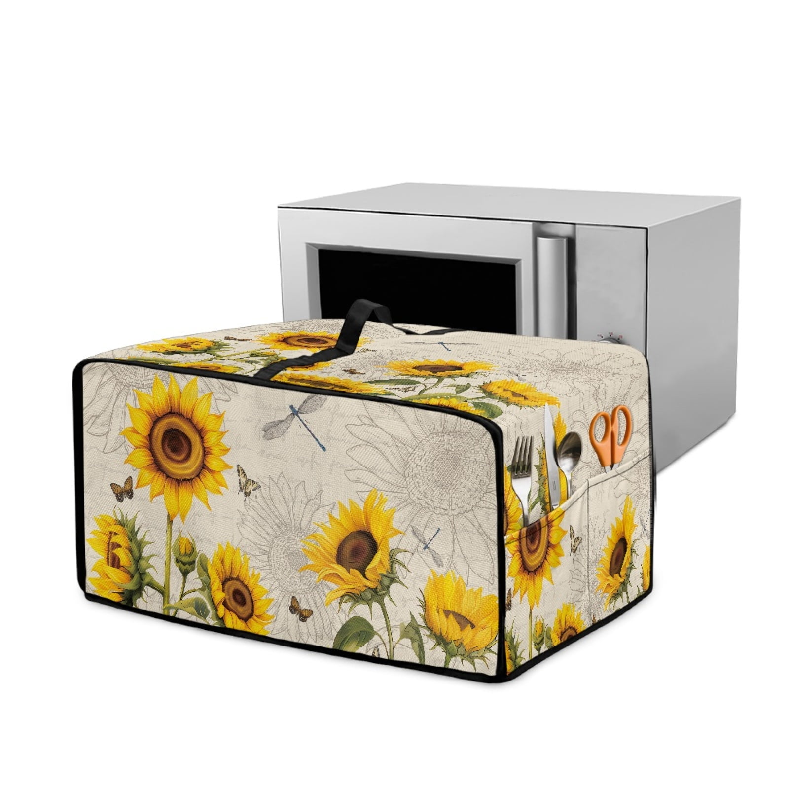 Renewold Toaster Oven Dust Cover Linen-Look Polyester Washable ...
