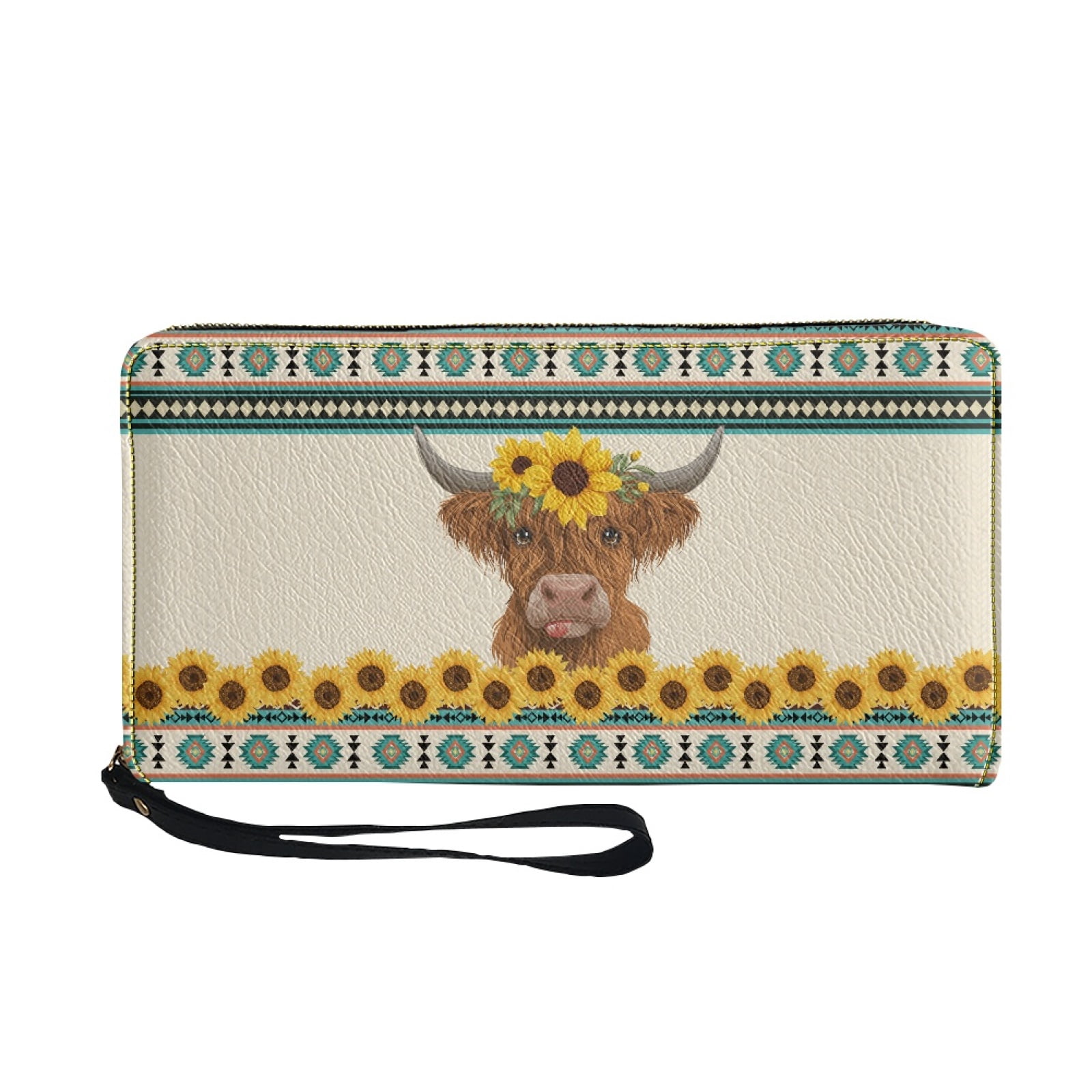 Renewold Women Wallet Purse with Wrist Strap Travel Coin Bag Faux ...