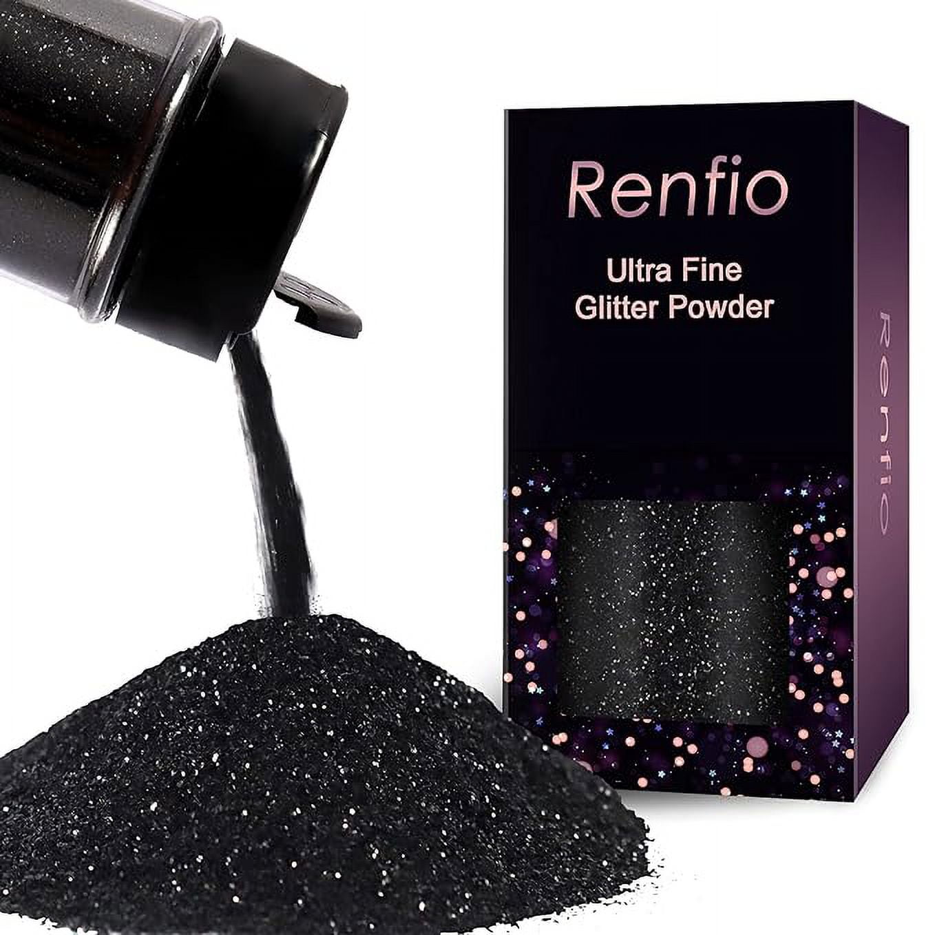 Renfio Ultra Fine Glitter Powder Metallic Resin Glitter 1.75 Oz (50g ...