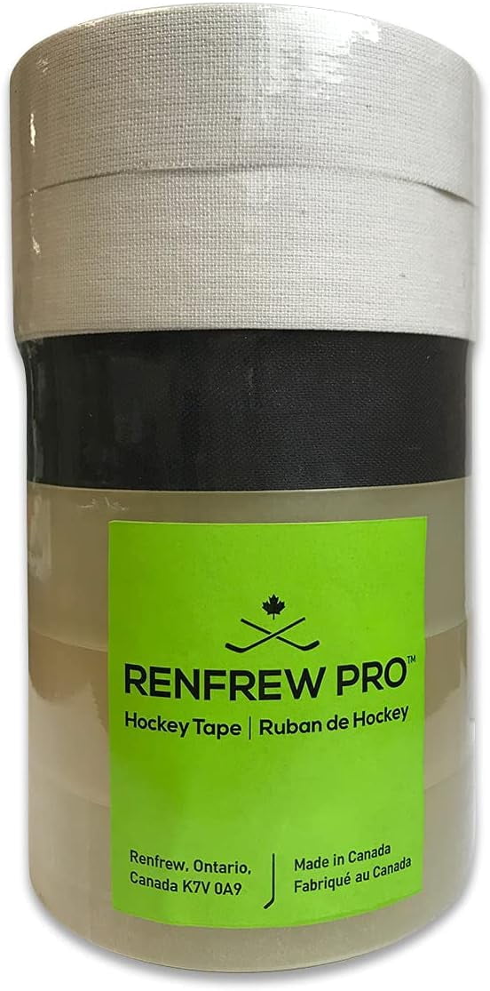 Renfrew Pro Assorted Pack White, Black and Clear Cloth Hockey and Shin ...