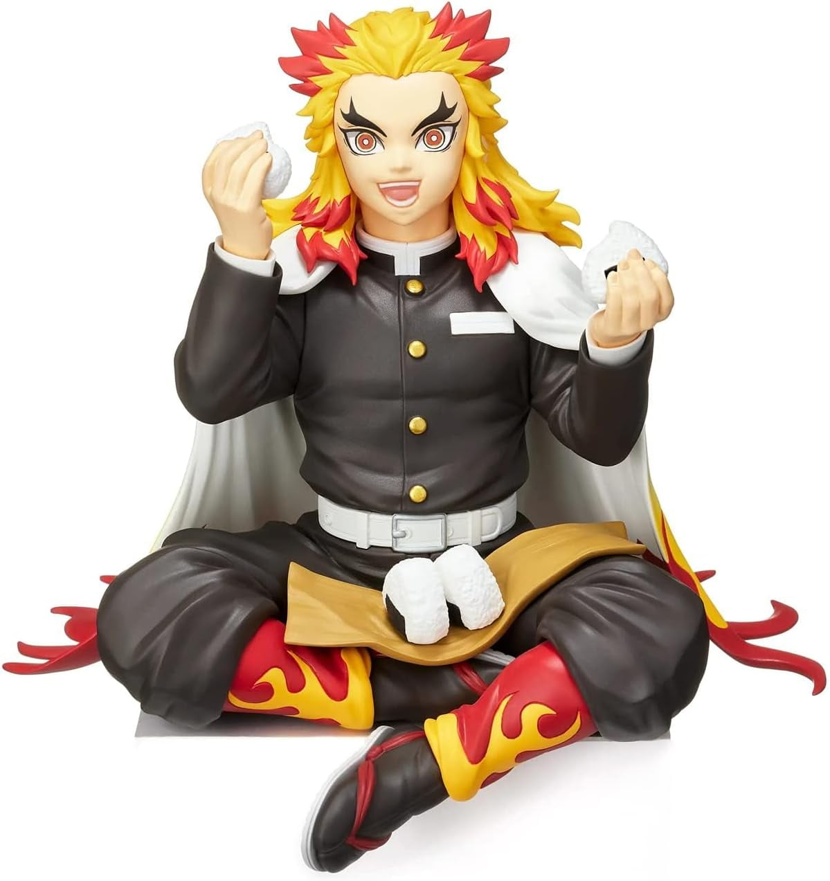 Rengoku Figure Eating Rice Balls Sitting Pose Action Figures Anime ...