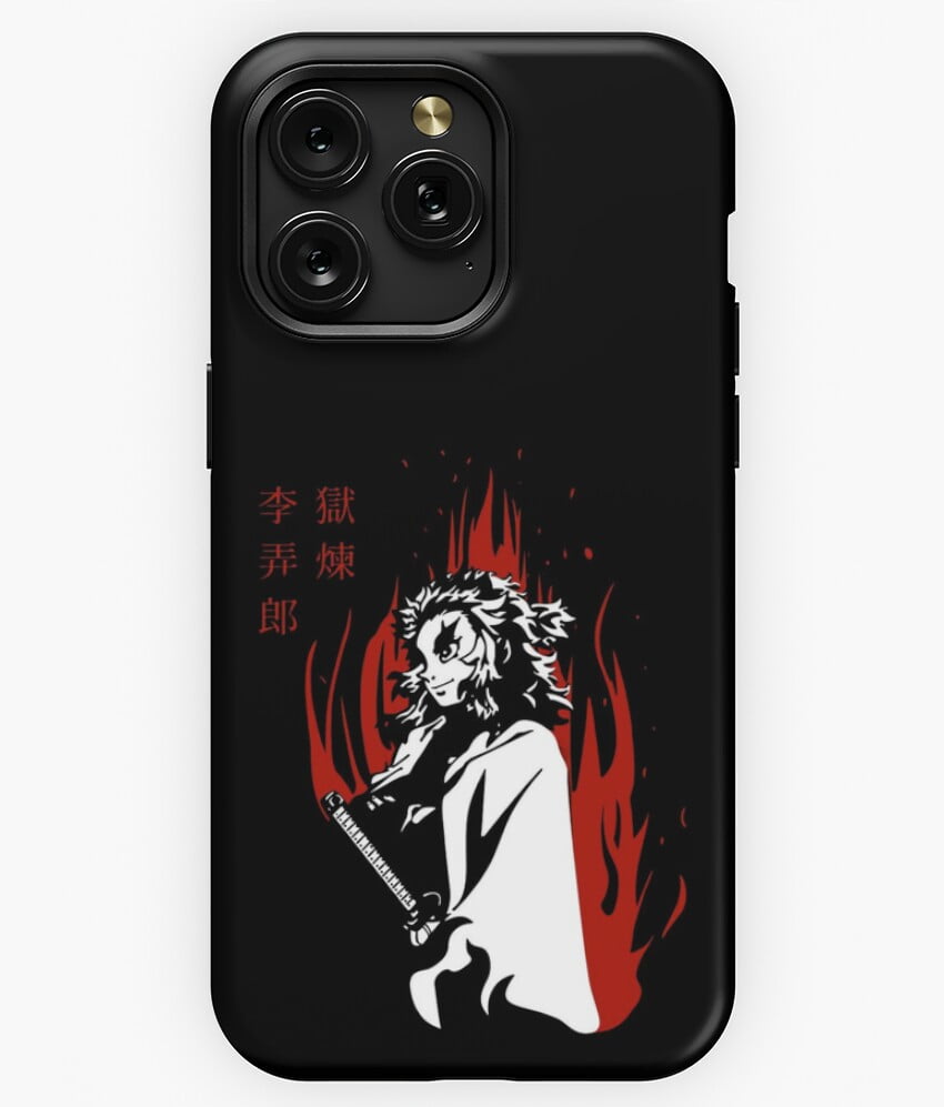 Rengoku Flame Hashira Anime Art G1588 Phone Case for iPhone17 16 15 14 ...