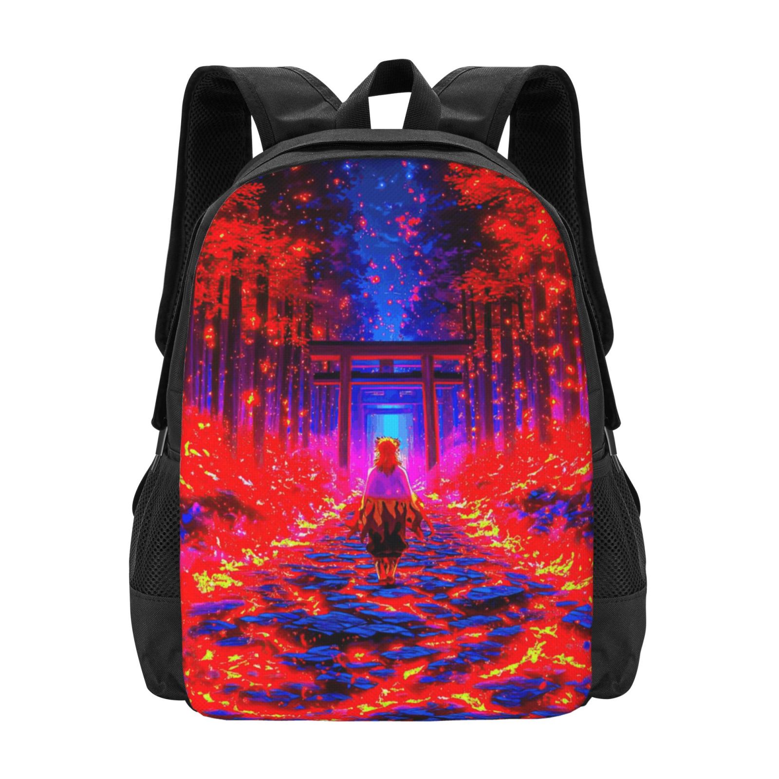 Rengoku Kyoujurou Demon Slayer Backpacks for Men Women Book Bag Travel ...