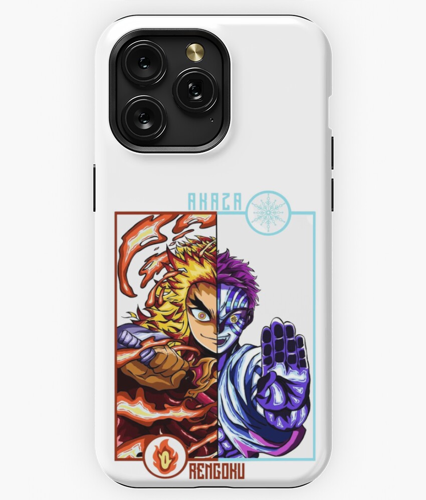Rengoku vs Akaza Demon Slayer G1577 Phone Case for iPhone17 16 15 14 13 ...