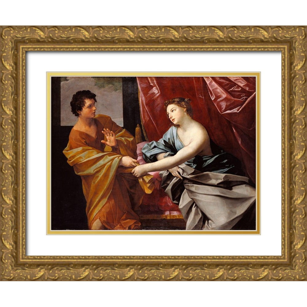 Reni, Guido 24x19 Gold Ornate Wood Framed with Double Matting Museum ...