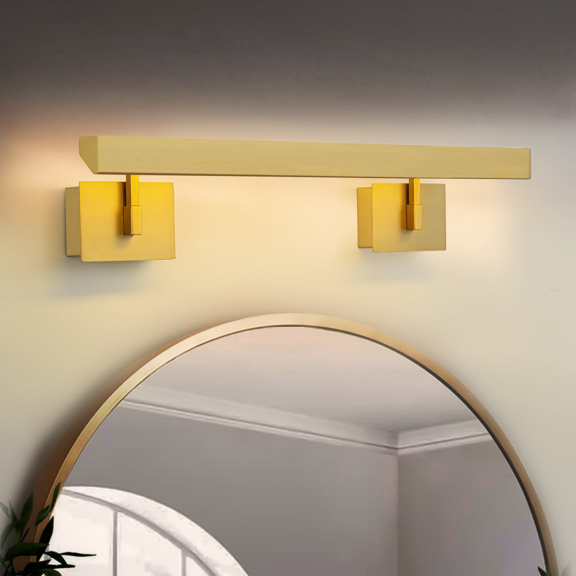 Rennnsan Modern Linear Bathroom Lighting Fixtures over Mirror Dimmable ...