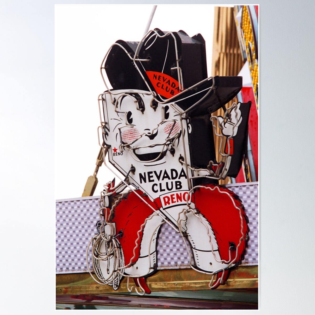 Reno - Old Nevada Club Poster Wall Art, Modern Wall Decor For Living ...