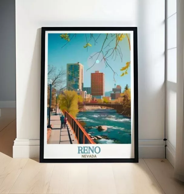 Reno Travel Art - Truckee Riverwalk Art And Cityscape Prints NO FRAMED ...