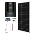 Renogy 100 Watt 12 Volt Solar Panel Premium Kit with 20A MPPT Rover ...