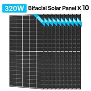 Renogy Bifacial 6pcs 450 Watt Solar Panels 12/24 Volt Monocrystalline ...