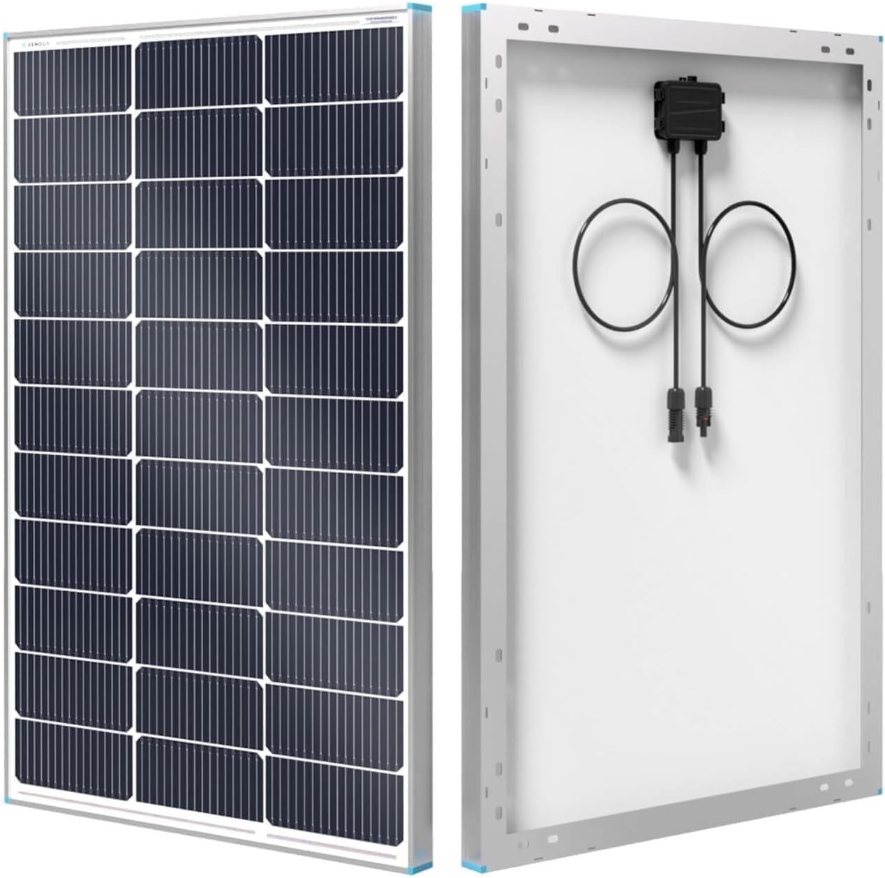 Renogy 16BB N-Type 100 Watt Solar Panel 12V, 25% High-Efficiency, Solar ...