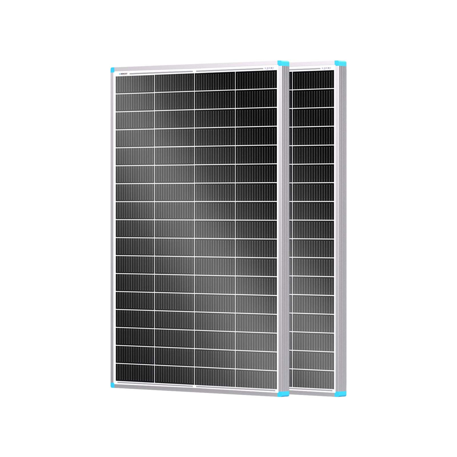 Renogy 2Pack 16BB N-Type 175 Watt Solar Panel 12V, 25% High-Efficiency ...