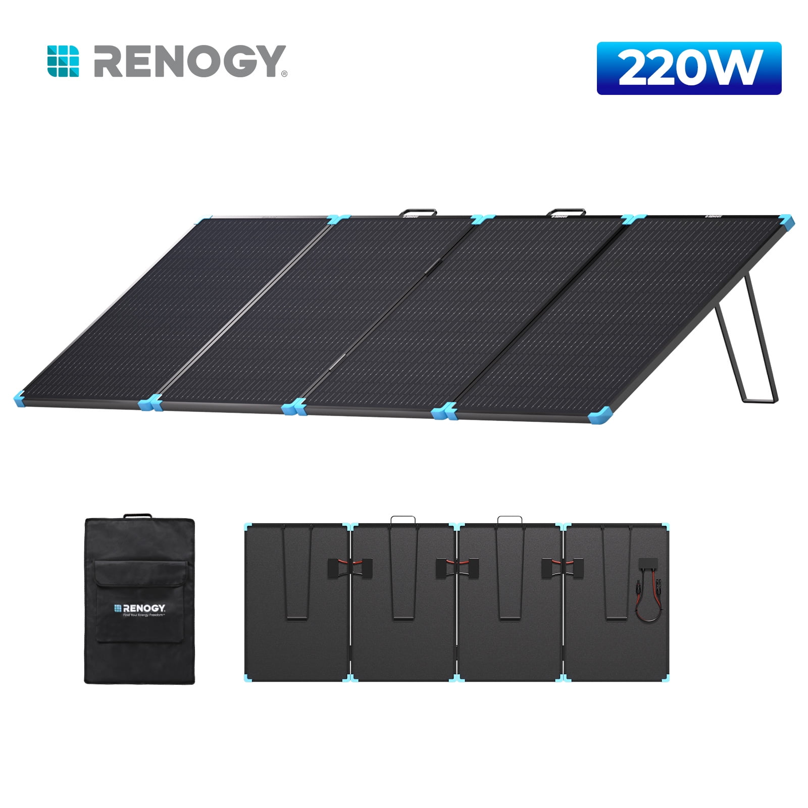 Renogy Portable Solar Panel 300W 16BB N-Type, 25% High Efficiency, IP68 ...