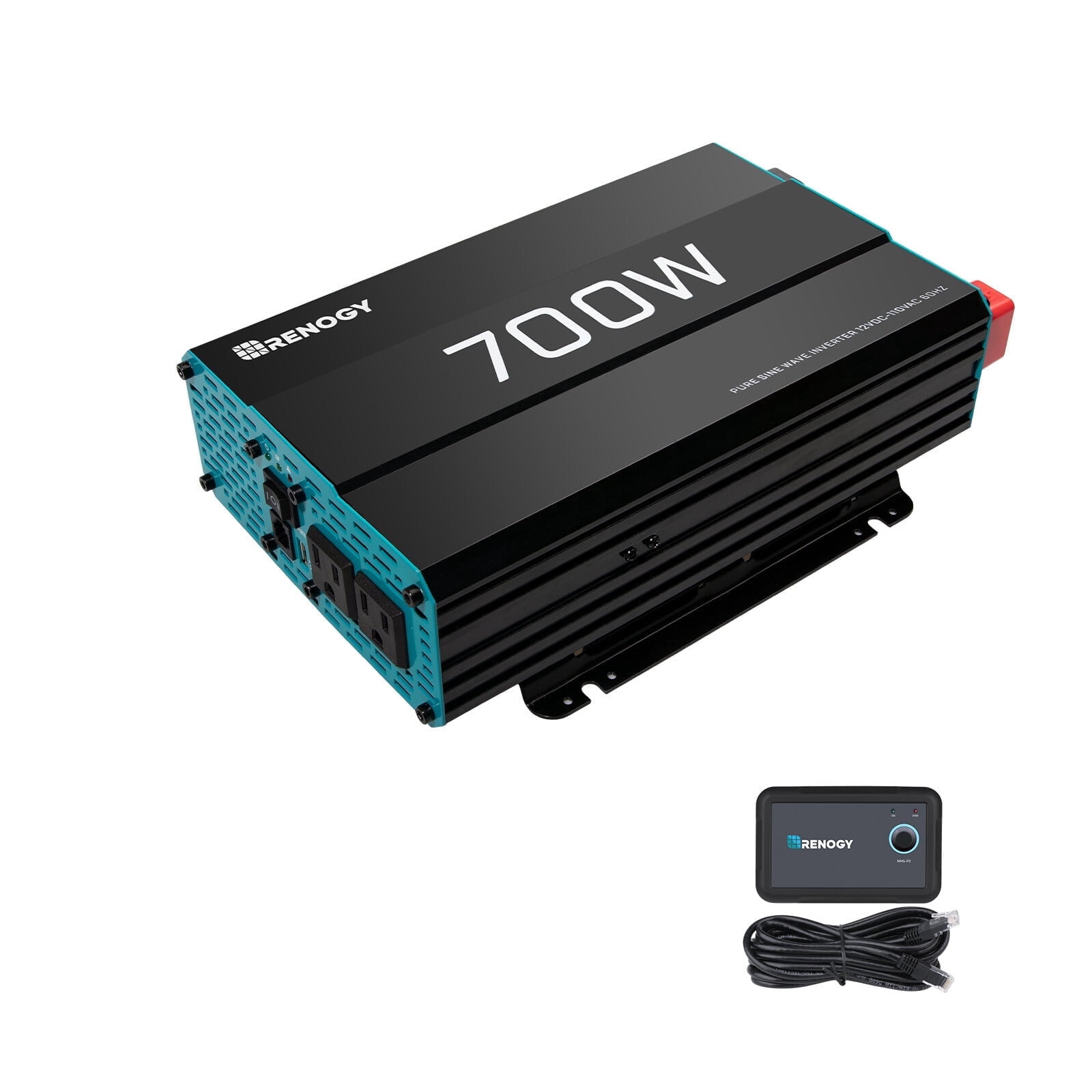 Renogy 700W 12V Solar Inverter, Home Use DC to AC Power Converter with ...