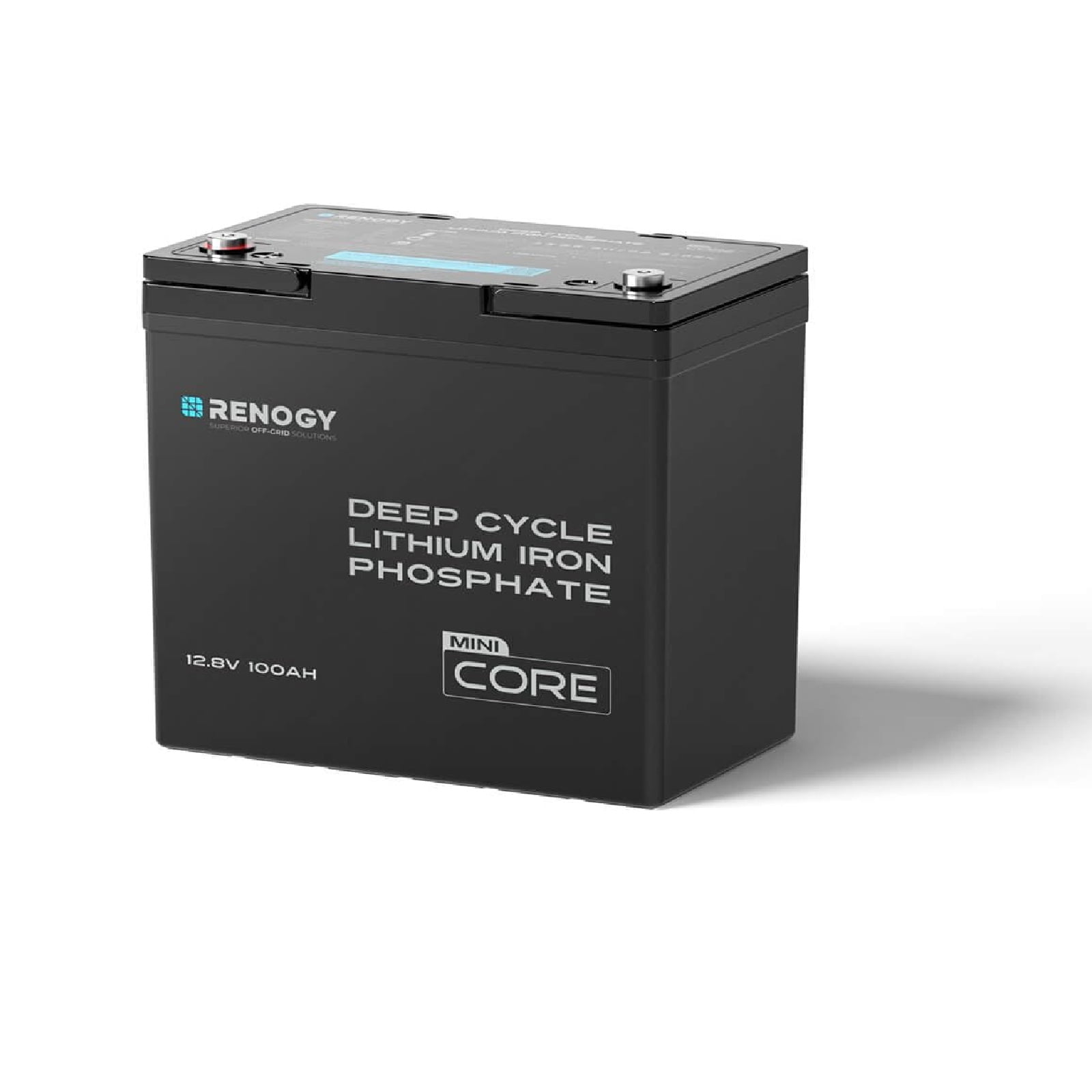 Renogy Core Mini - 12.8V 100Ah Lithium Iron Phosphate Battery, 100A BMS ...