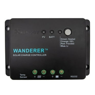 Renogy Wanderer 10A 12V/24V PWM Solar Charge Controller with System ...