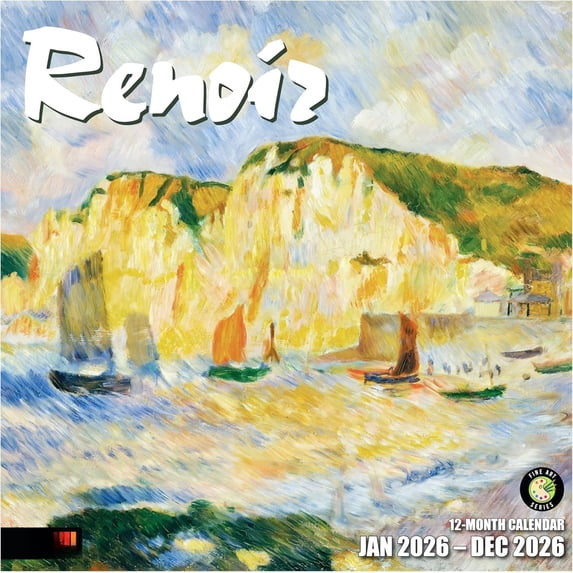 Renoir 2026 Wall Calendar 12 Month | 12" x 24" Open | Thick & Sturdy ...