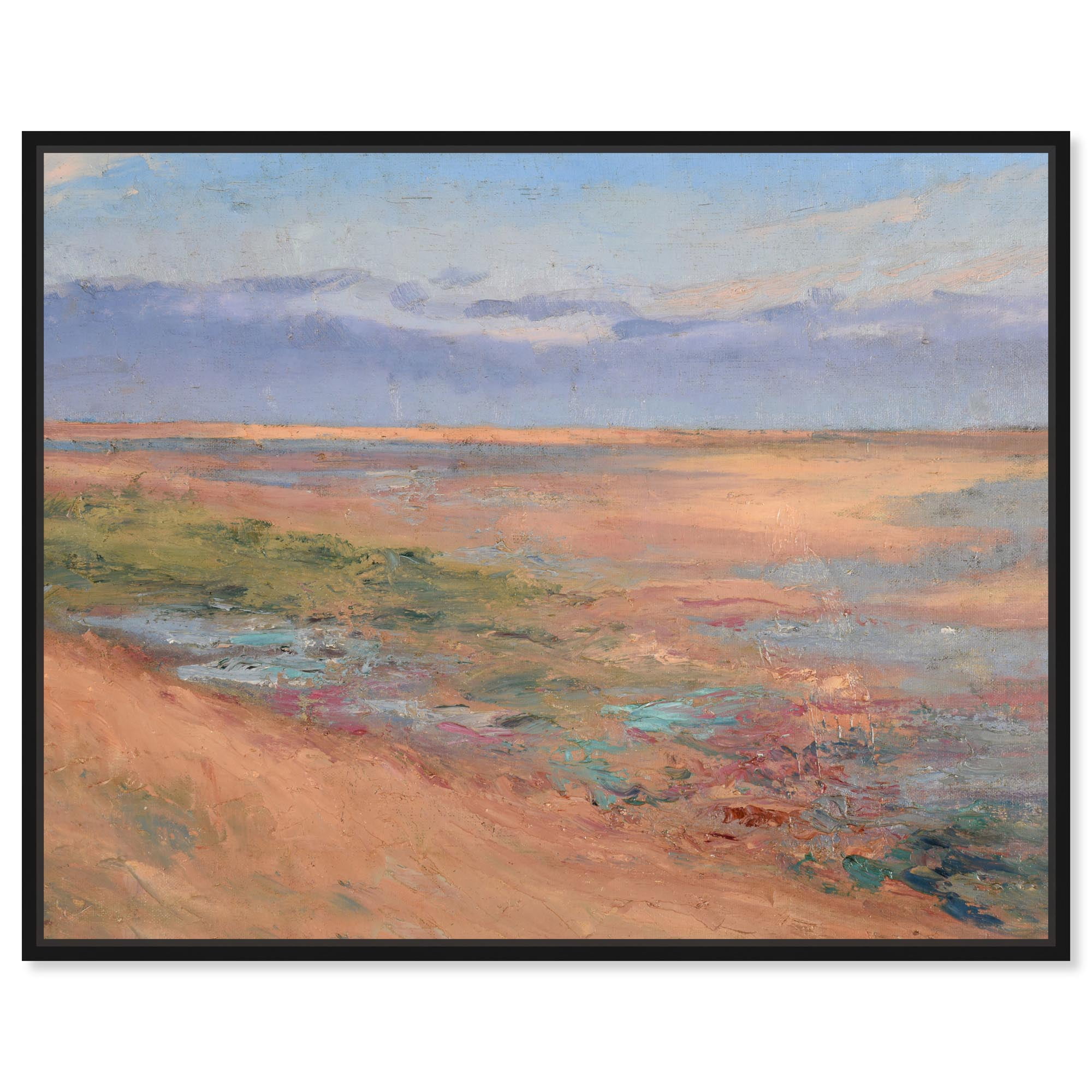 Renoir Marine Canvas Famous Artist Prints by Art Remedy, Black Frame ...