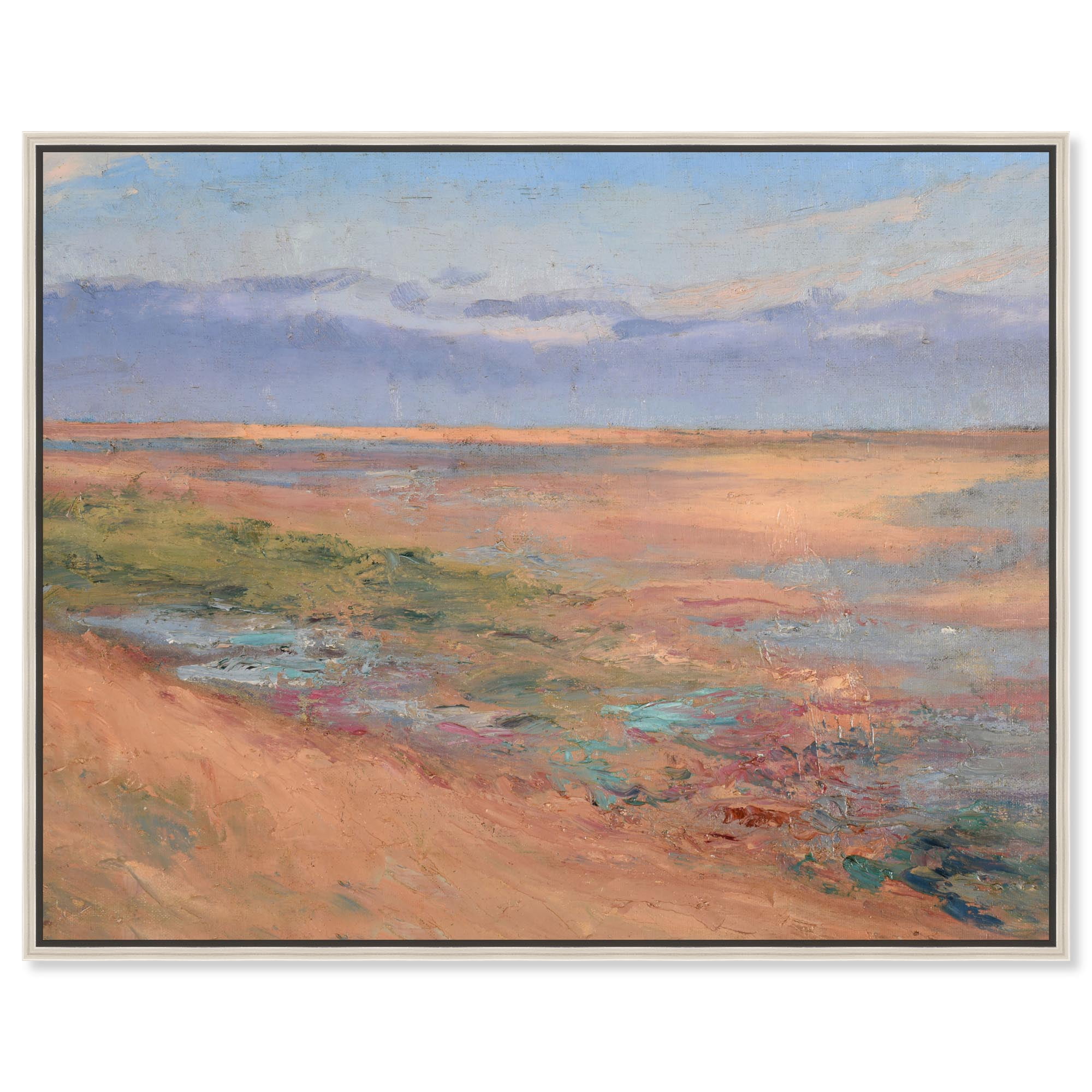 Renoir Marine Canvas Famous Artist Prints by Art Remedy, Silver Frame ...