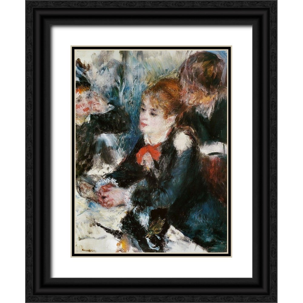 Renoir, Pierre-Auguste 12x14 Black Ornate Wood Framed with Double ...