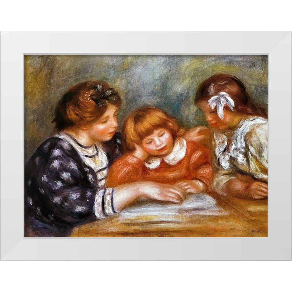 Renoir, Pierre-Auguste 14x12 White Modern Wood Framed Museum Art Print ...