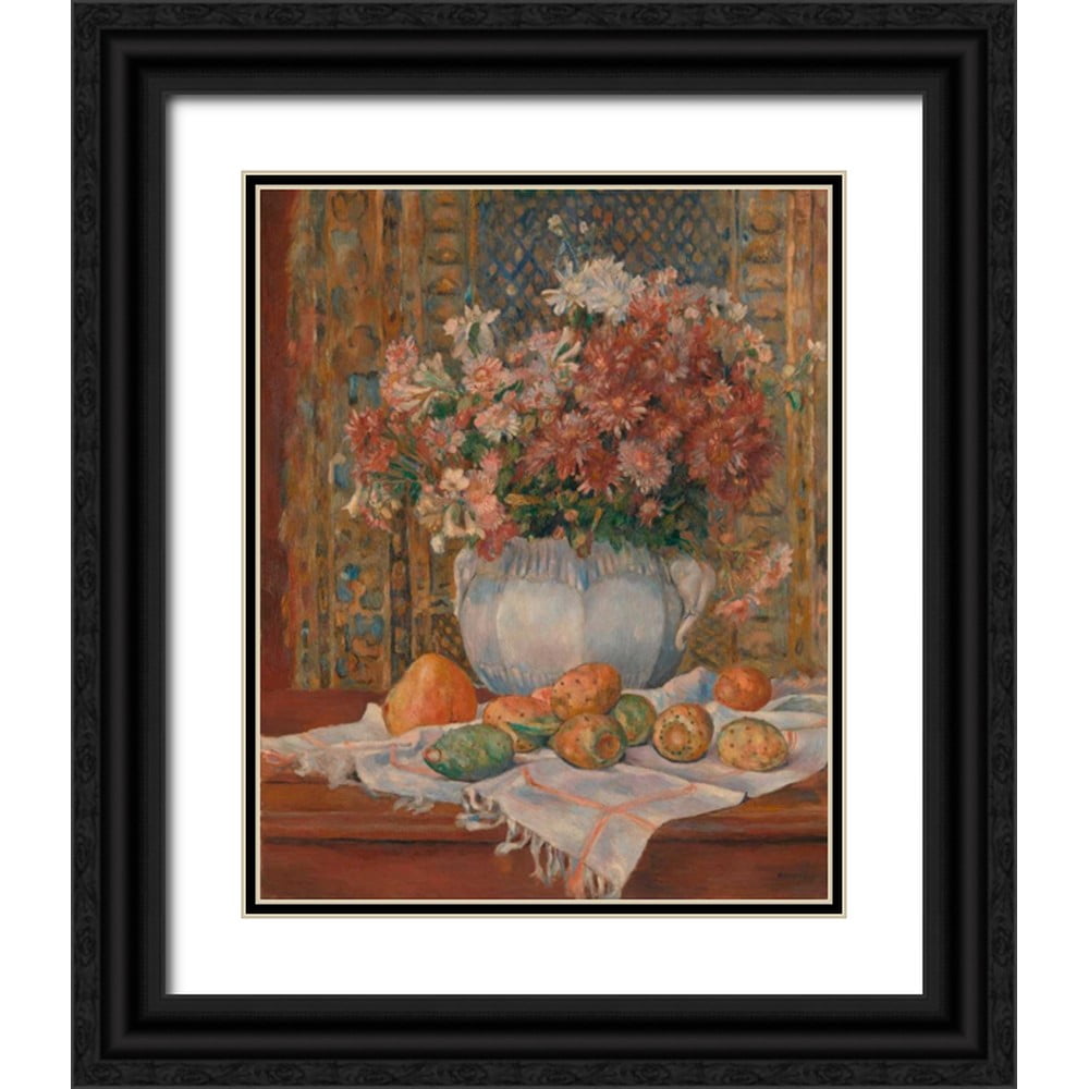 Renoir, Pierre-Auguste 15x18 Black Ornate Wood Framed with Double ...