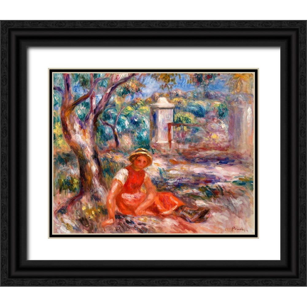Renoir, Pierre-Auguste 18x15 Black Ornate Wood Framed with Double ...