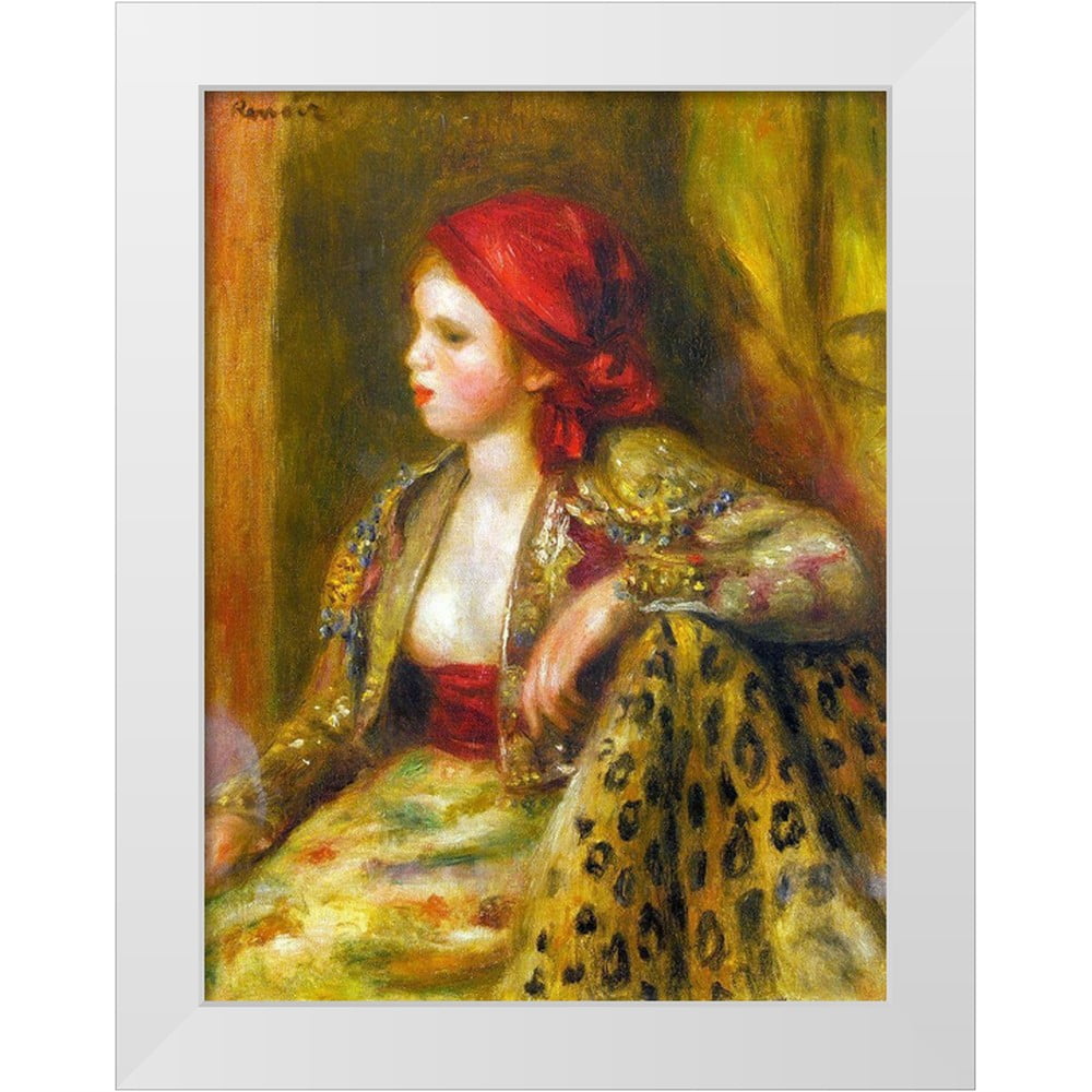 Renoir, Pierre-Auguste 19x24 White Modern Wood Framed Museum Art Print Titled - Odalisque ...