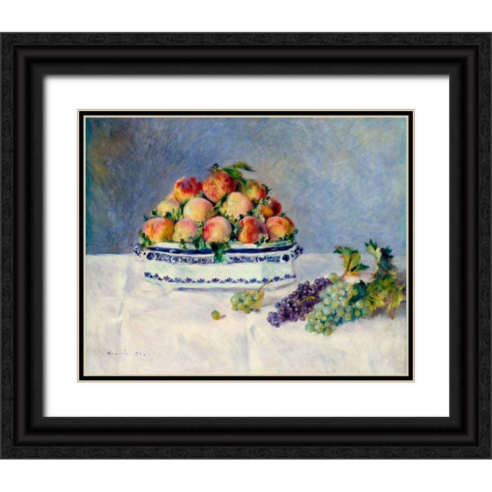 Renoir, Pierre-Auguste 24x20 Black Ornate Wood Framed with Double ...