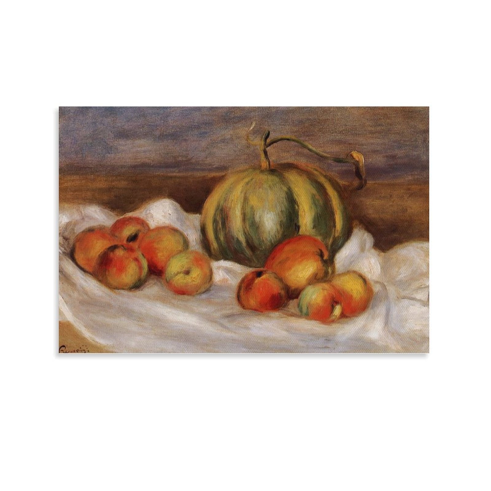 Renoir Print Painting Still Life with Cantalope And Peaches Print Photo ...