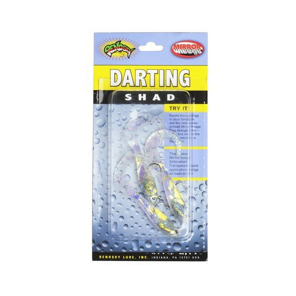 Renosky 2" Mirror Image Darting Shad, Natural, 3 Count, Soft Baits ...