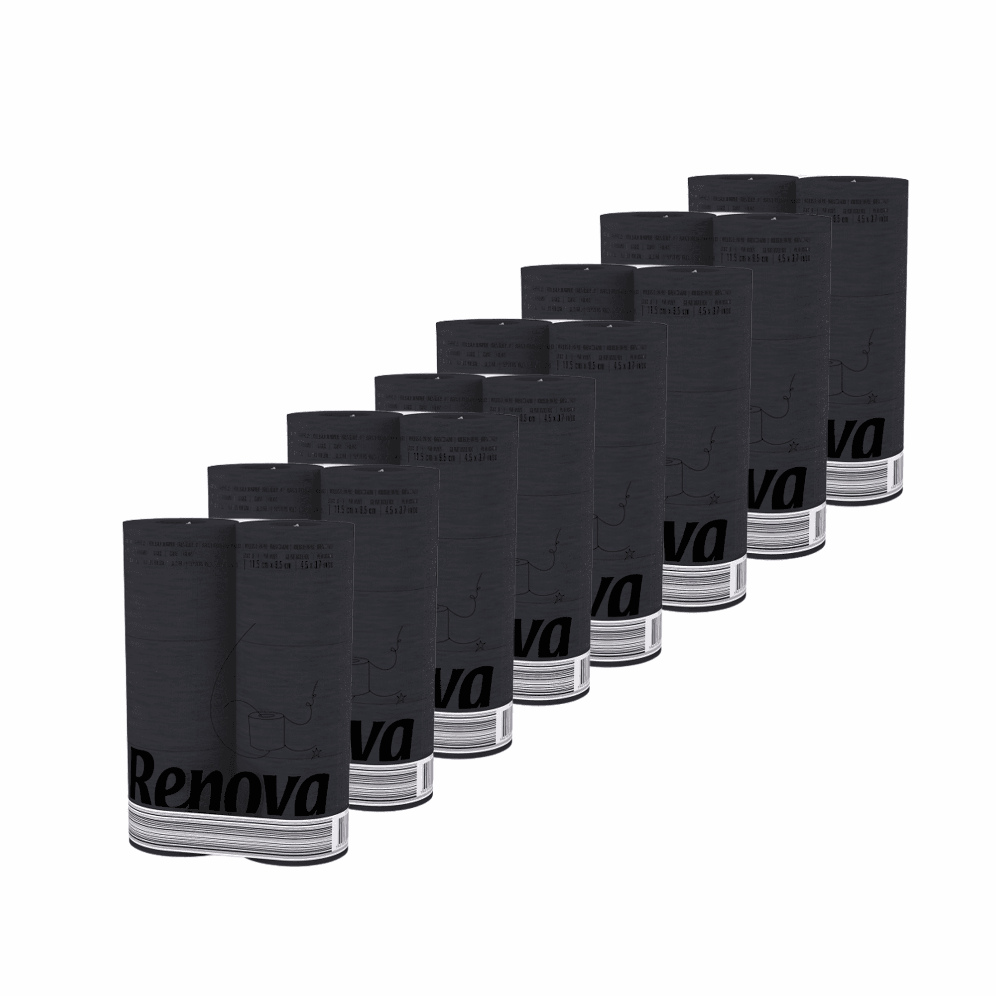 Renova Black Toilet Paper, 48 Rolls, 140 Sheets Per Roll - Walmart.com