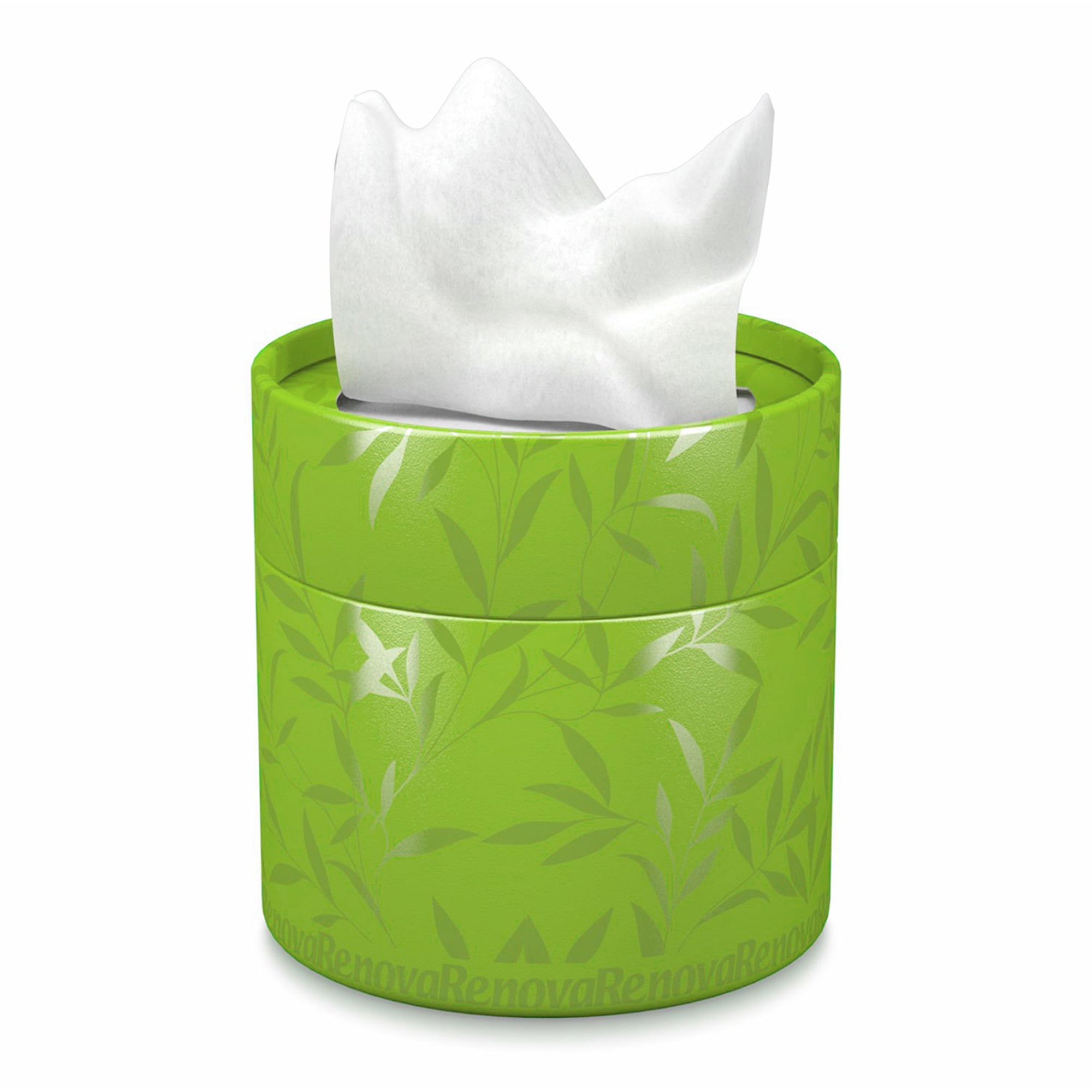 Renova Facial Tissue Round Lime Green Box, 40 Tissues Per Box - Walmart.com