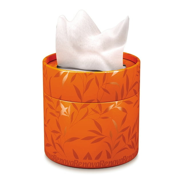 Renova Facial Tissue Round Orange Box, 40 Tissues Per Box - Walmart.com