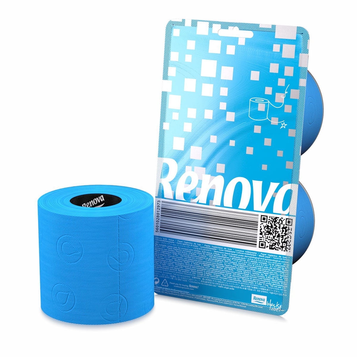 Renova Luxury Scented Colored Toilet Paper 2 Rolls 3-Ply Bath Tissue ...
