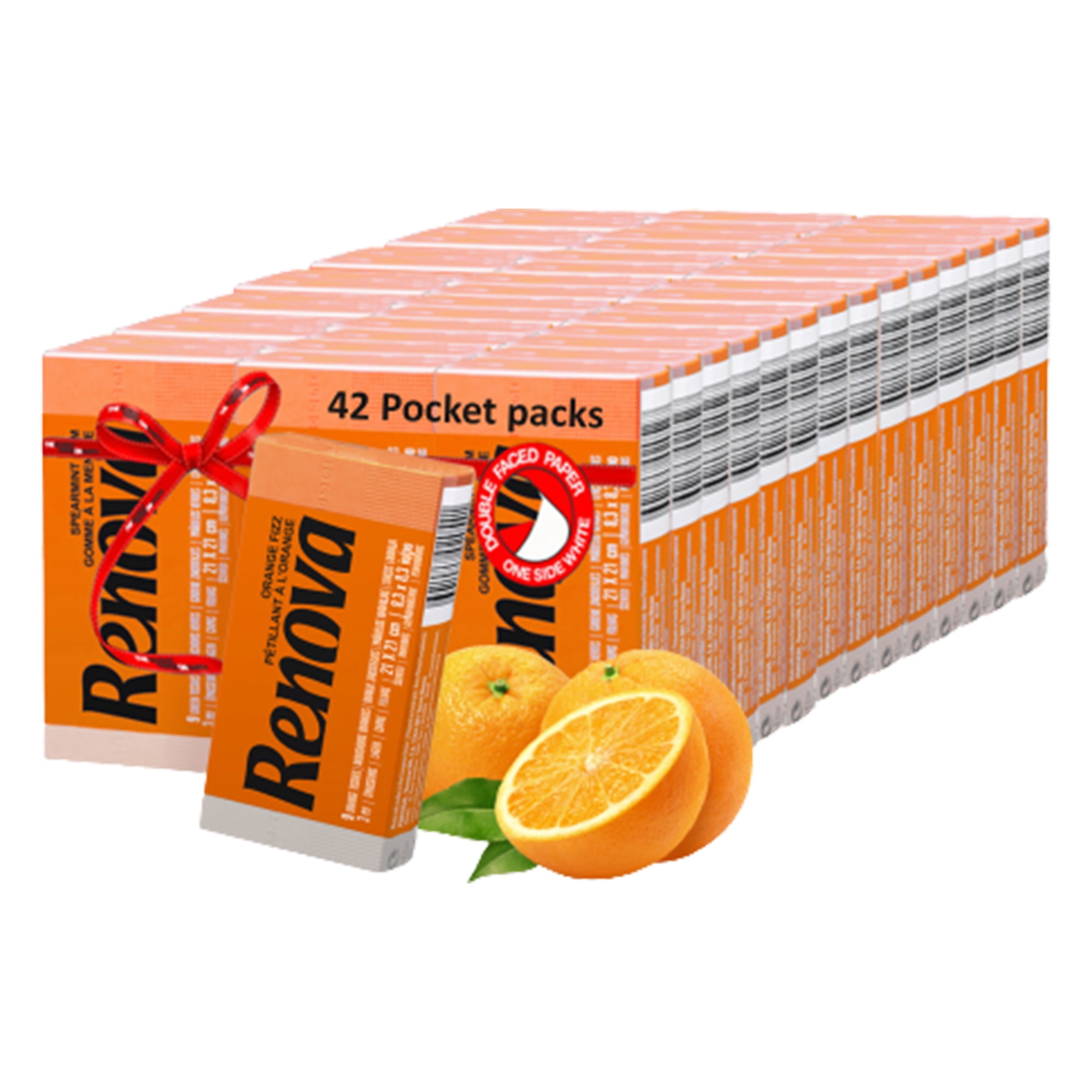 Renova Orange Fizz Pocket Facial Tissue, 42 Packs, 9 Tissues Per Pack ...