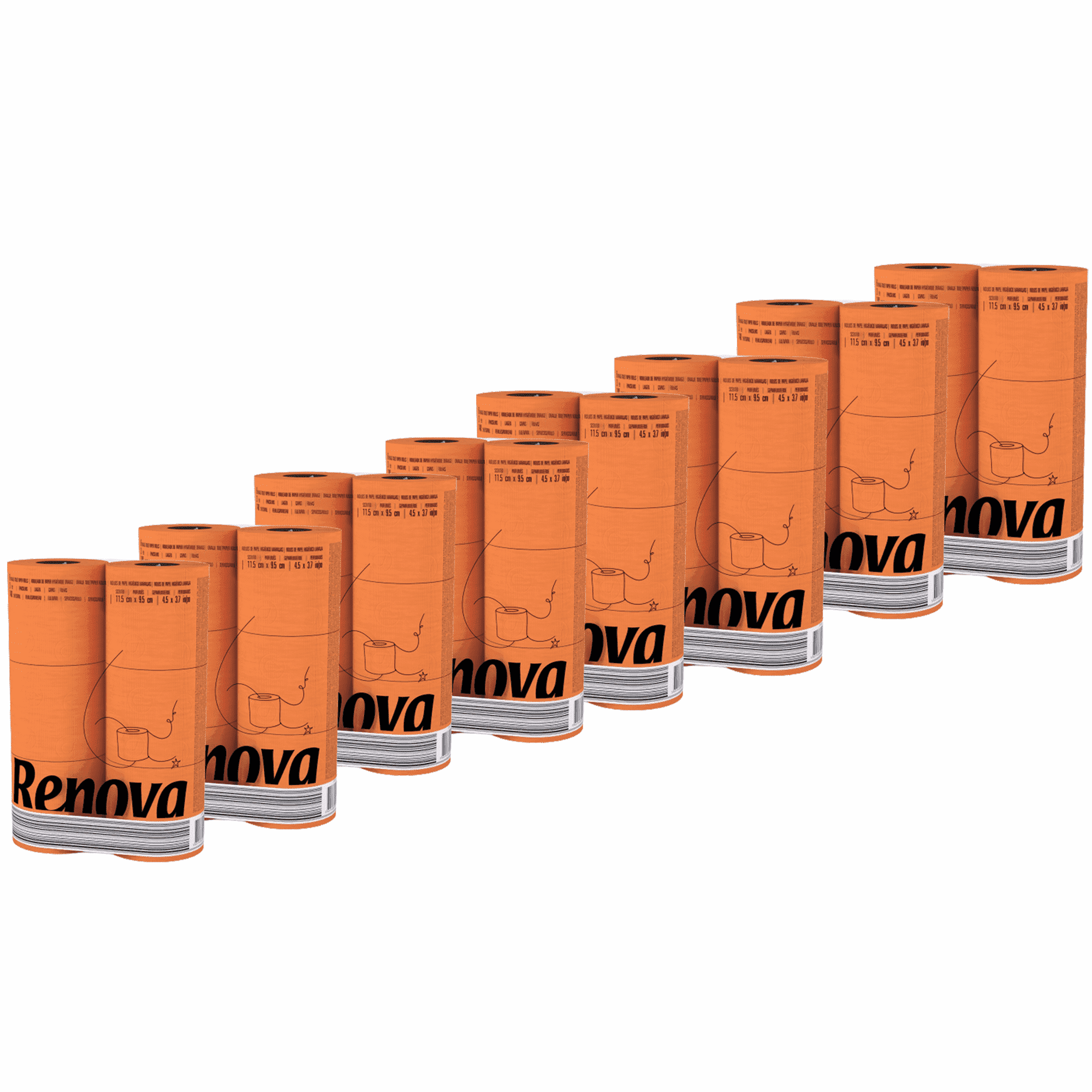 Renova Orange Toilet Paper, 48 Rolls, 140 Sheets Per Roll - Walmart.com