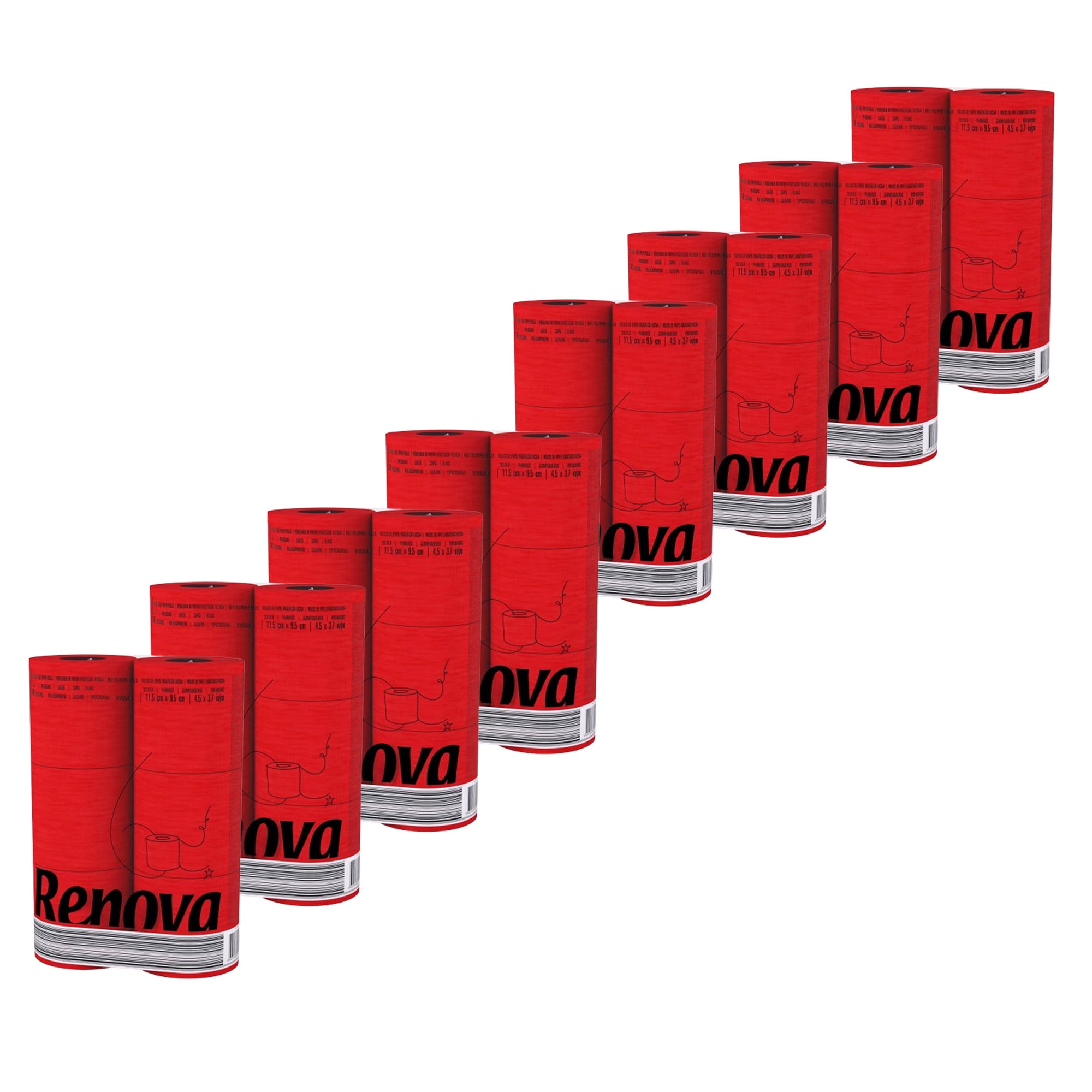 Renova Red Toilet Paper, 48 Rolls, 140 Sheets Per Roll - Walmart.com