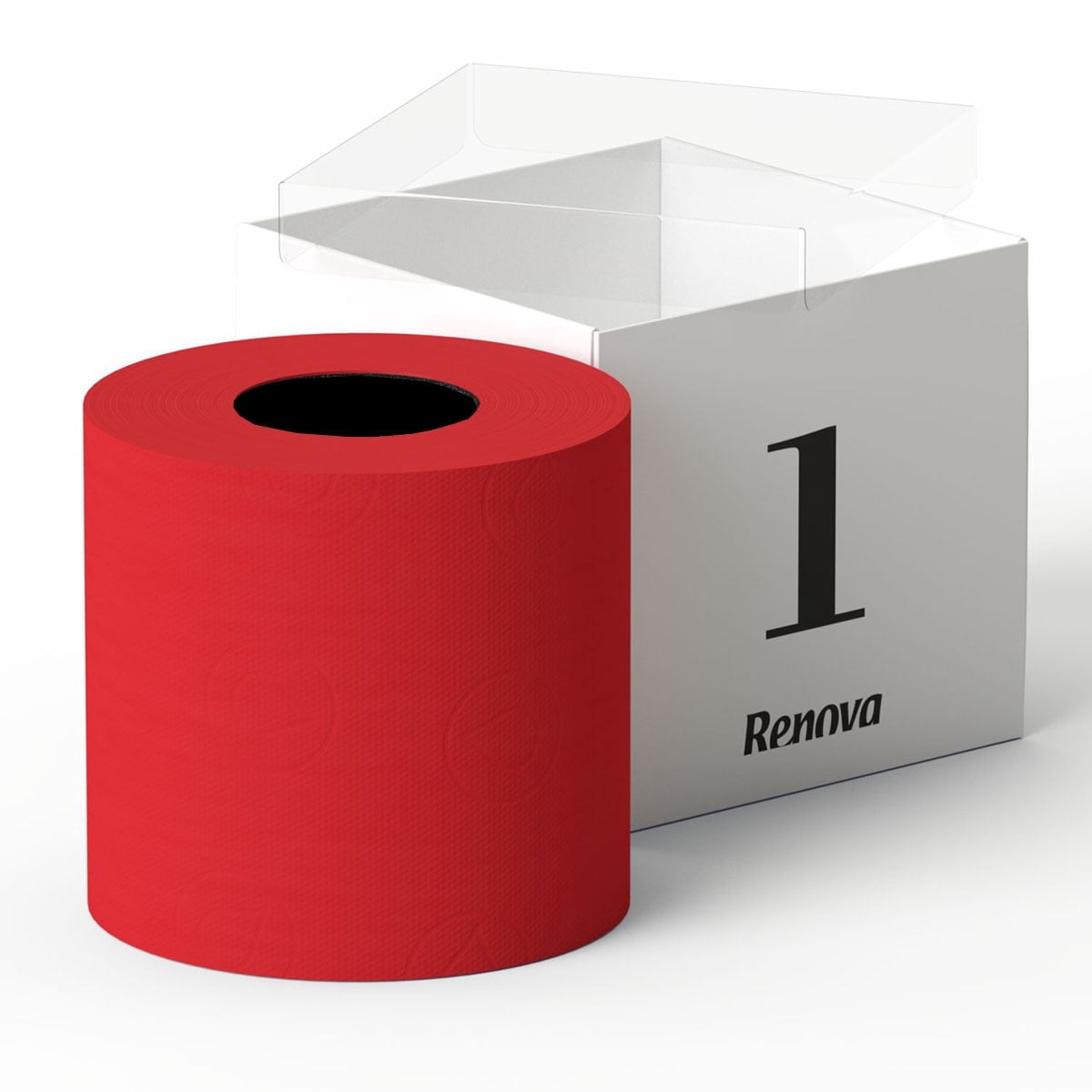 Renova Scented Colored Toilet Paper Gift Box 1 Roll 3-Ply Bath Tissue ...