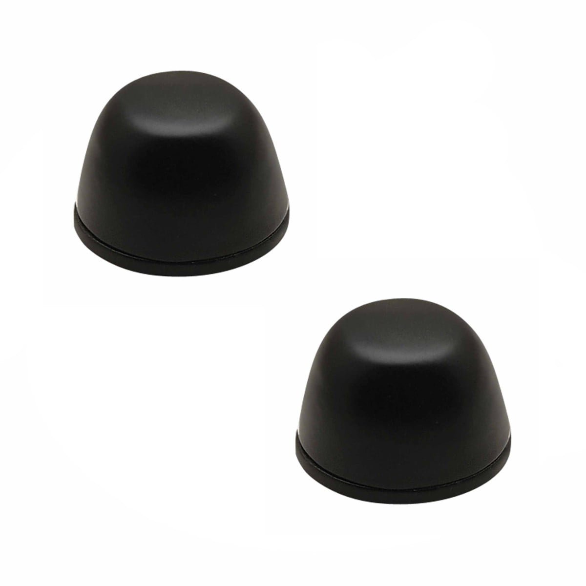 Renovator's Supply Rustproof Aluminum Toilet Bolt Covers, Black, 1" H x ...