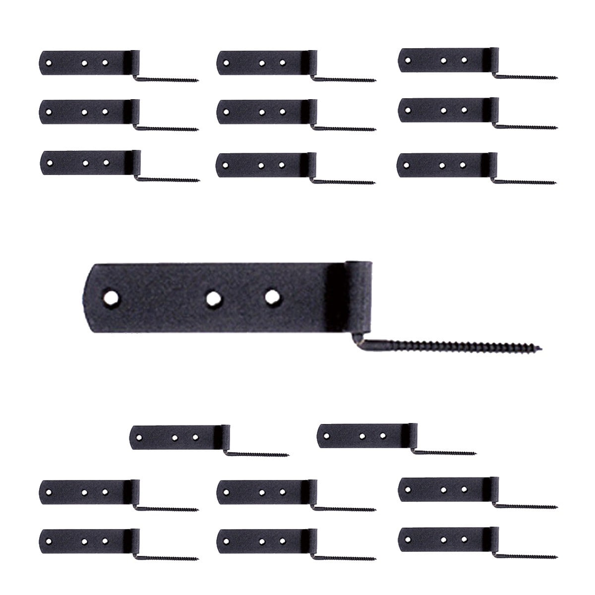 Renovator's Supply Black Wrought Iron Shutter Strap Hinge 4" Gate Strap ...